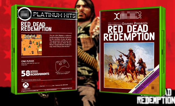 Red Dead Redemption / Эксклюзивная Обложка для Кейса Xbox360 - купить с ...