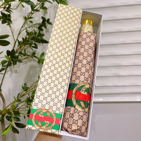 Умный зонт Gucci, 3 сложения, красный купить c доставкой на OZON по ...