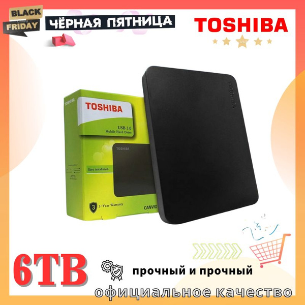 Toshiba 6 ТБ Внешний жесткий диск Canvio Basics (A3) - купить с ...