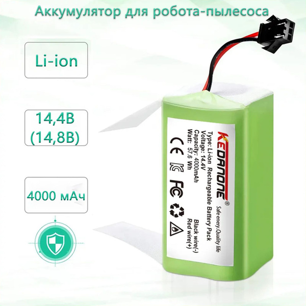 4000мАч14,4В Аккумулятор для робот пылесоса Mamibot EXVAC660,Redmond RV ...