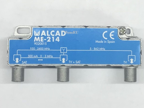 Диплексер SAT-TV ALCAD ME-214, combiner, сумматор купить на OZON по ...