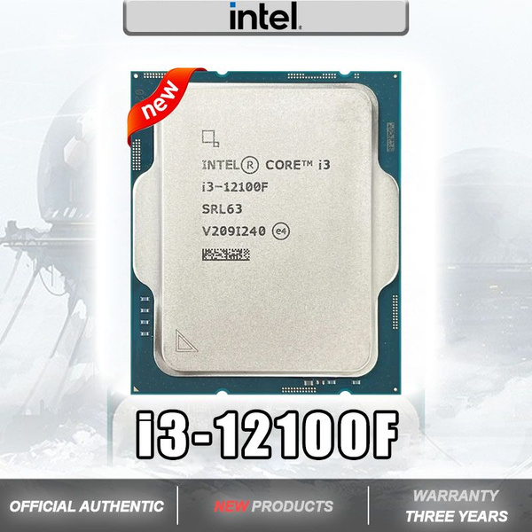 Процессор Intel Core i3 12-го поколения, OEM (без кулера), 4 яд., 3.3 ...