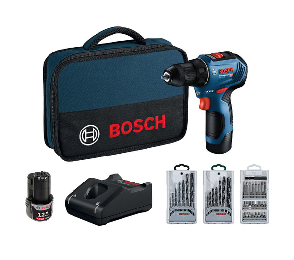 Аккумуляторная дрель Bosch GSR 12V-30 12V 2 x аккумулятор 2 Ah ...