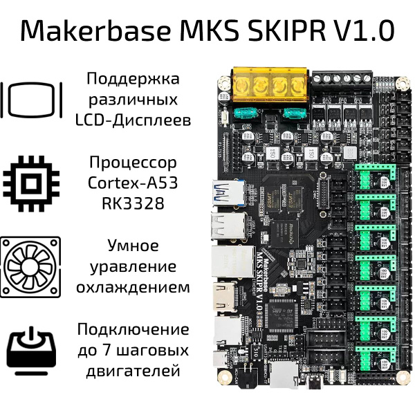 Плата управления Makerbase MKS SKIPR V1.0 - купить с доставкой по ...