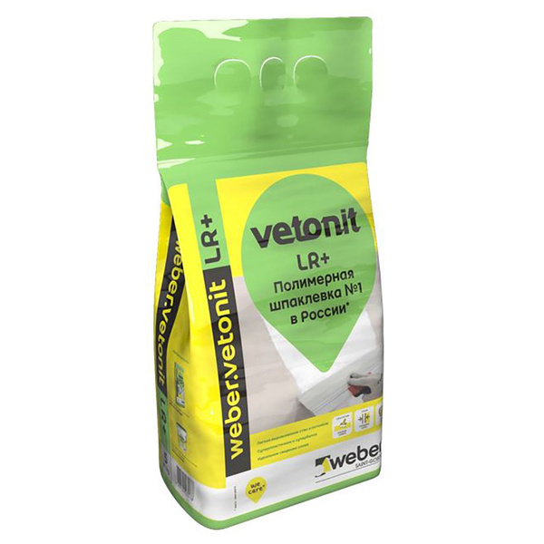 Полимерная шпаклевка Vetonit LR+ 5 кг купить на OZON по низкой цене ...