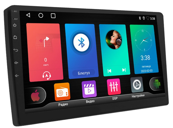 Автомагнитола 2 DIN ACV AD-9003 9 дюймов, черный - купить в интернет-магазине OZON с доставкой ...