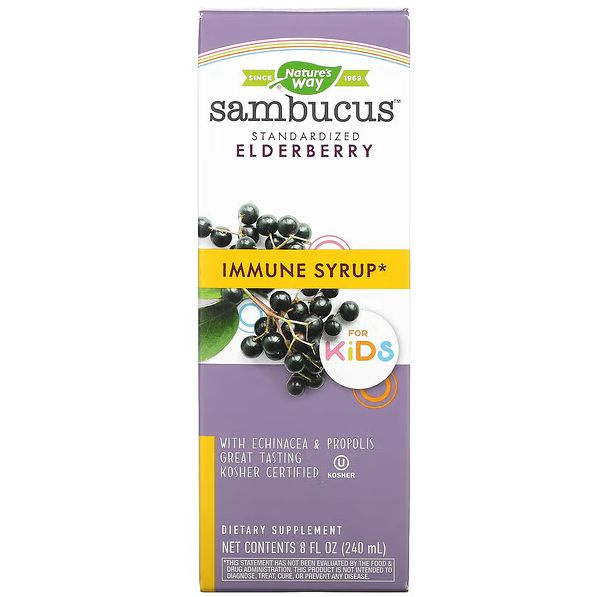 Nature's Way, Sambucus для детей, стандартизированный экстракт бузины ...