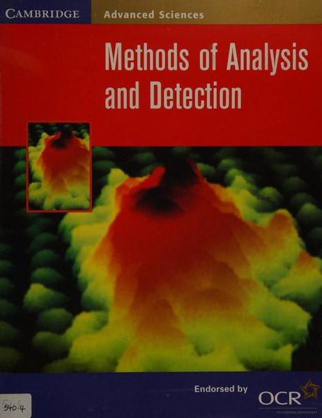 Methods of Analysis and Detection (Cambridge Advanced Sciences) - купить с доставкой по выгодным ...