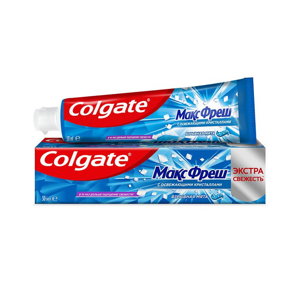 Colgate Зубная паста МАКС ФРЕШ Взрывная мята 50 мл купить с доставкой
