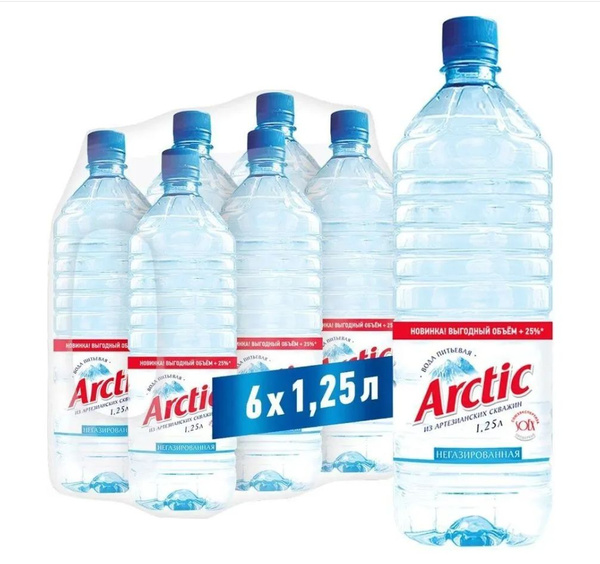 Артезианская вода "Арктик" негазированная 1.25 л., 6 шт. - купить с ...
