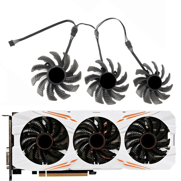 75MM T128010SU Кулеры (вентиляторы охлаждение) для видеокарты GIGABYTE ...