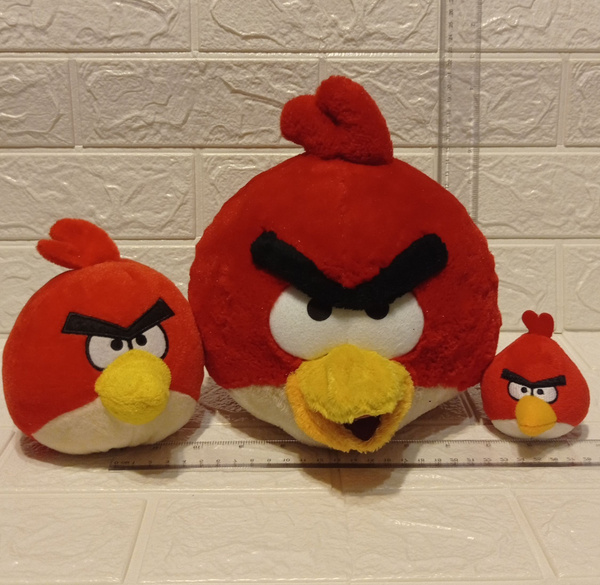 Angry Birds Мягкая игрушка РЕД, RED цвет красный 3 штуки - купить с ...