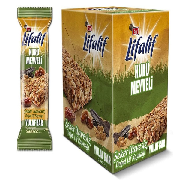 Eti Lifalif Овсяный батончик с сухофруктами 35 г x 12 шт. - купить с ...