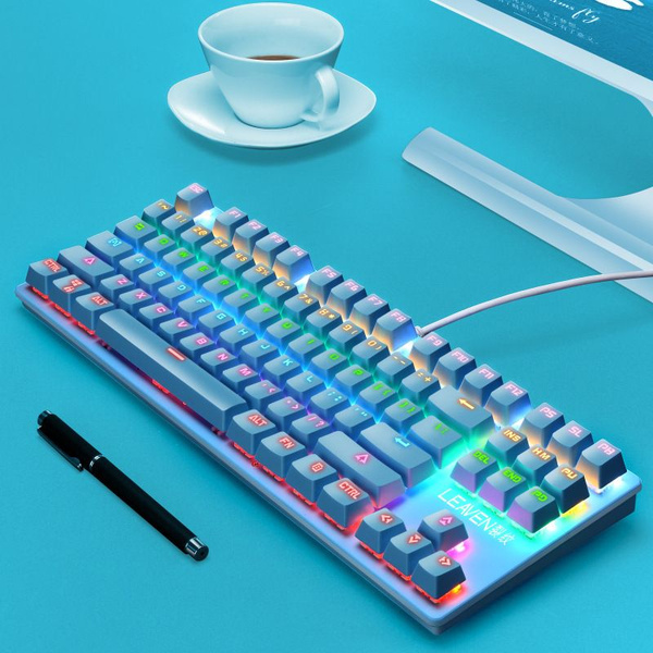Механическая клавиатура Leaven K550 проводная 87 клавиш с RGB ...