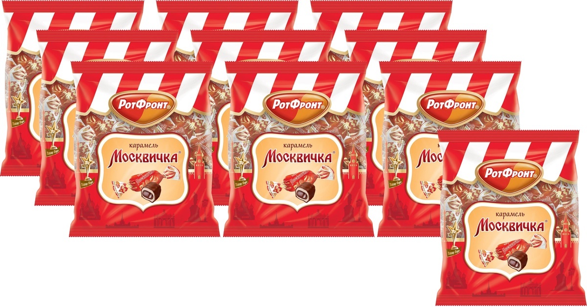 Характеристики Конфеты Рот Фронт Карамель Москвичка 250 г х 10 шт