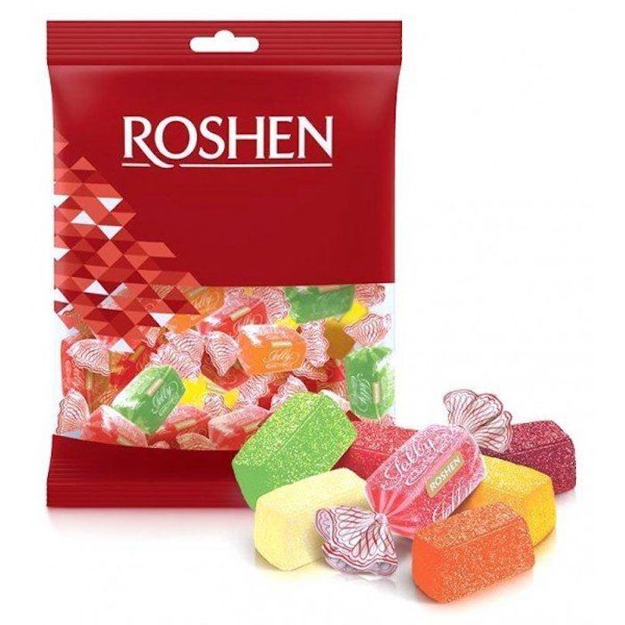 Конфеты желейные "Джелли" Jelly неглазированные Roshen 1кг. 6 фруктовых ...