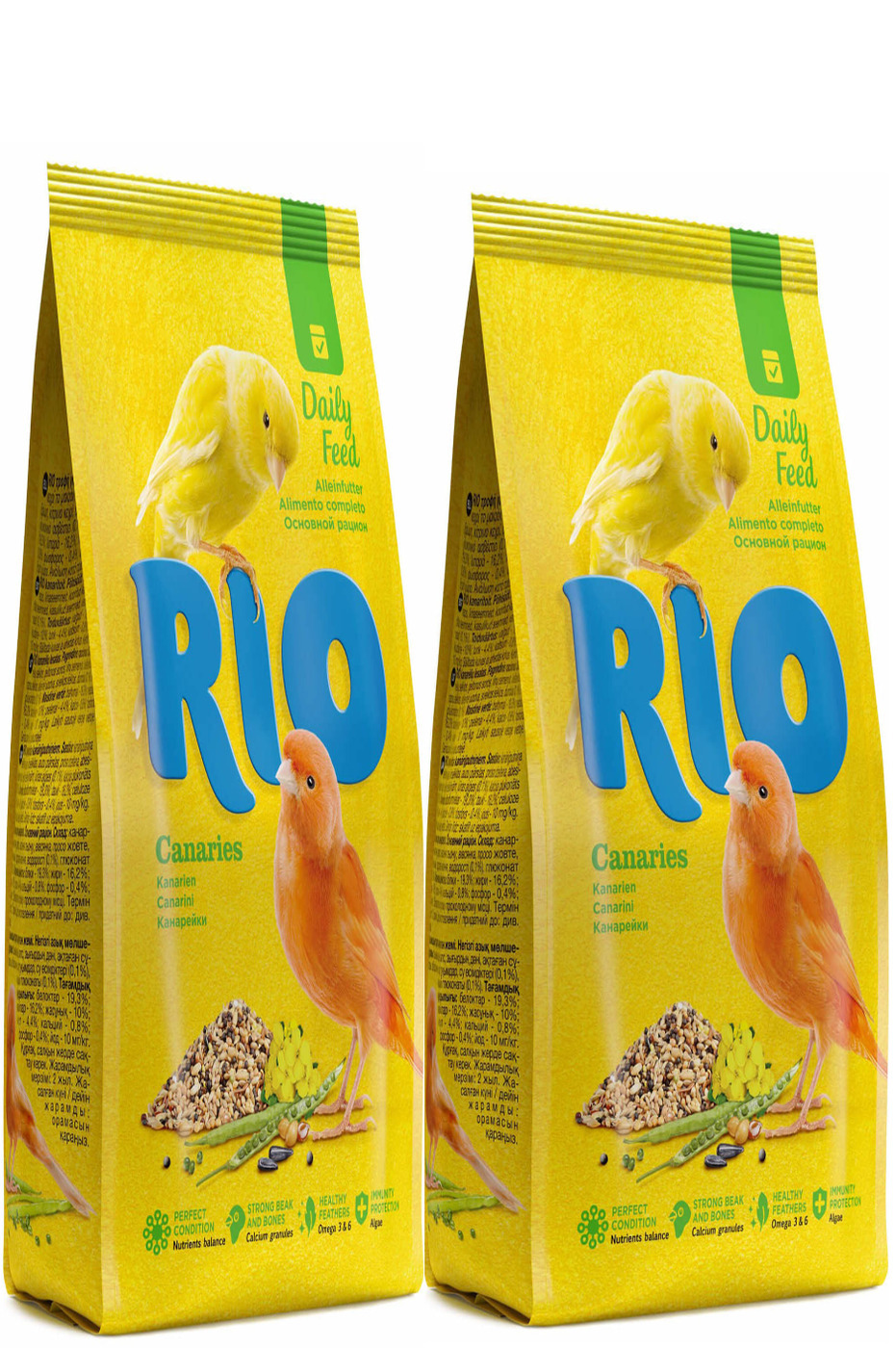 Корм Rio для канареек, 1 кг х 2 упаковки - купить с доставкой по ...