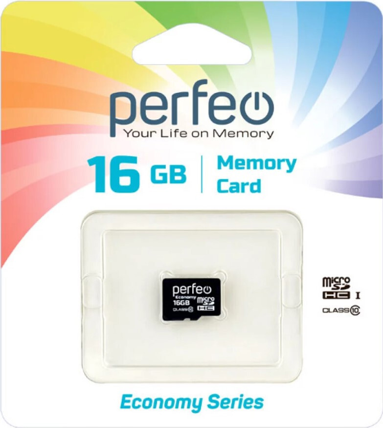 Карта памяти microSD Perfeo PF-0010 16 ГБ Class 10 PF16GMCSH10ES - купить по выгодным ценам в ...