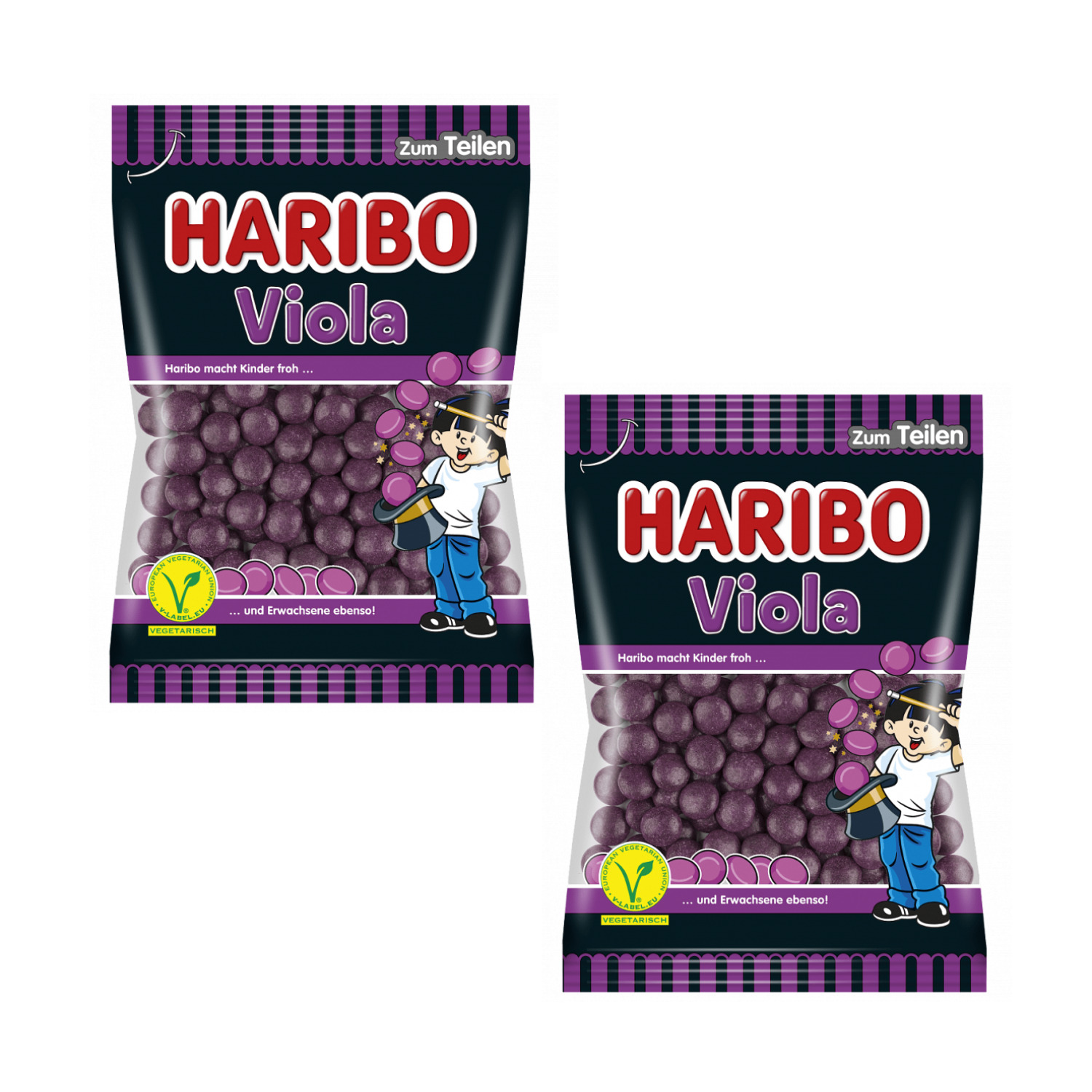 Haribo Viola Конфеты жевательные лакричное драже с фиалкой, Германия ...