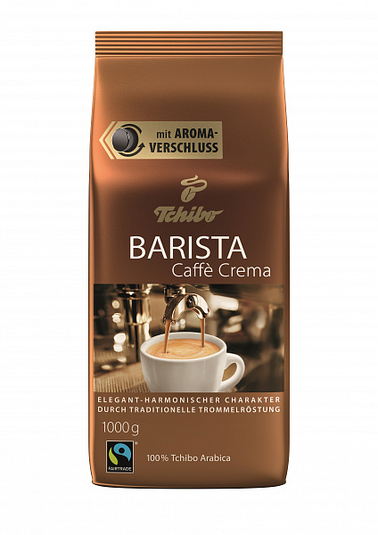 Кофе в зернах Чибо Бариста Кафе Крема 1 кг (Tchibo Barista Caffe Crema ...