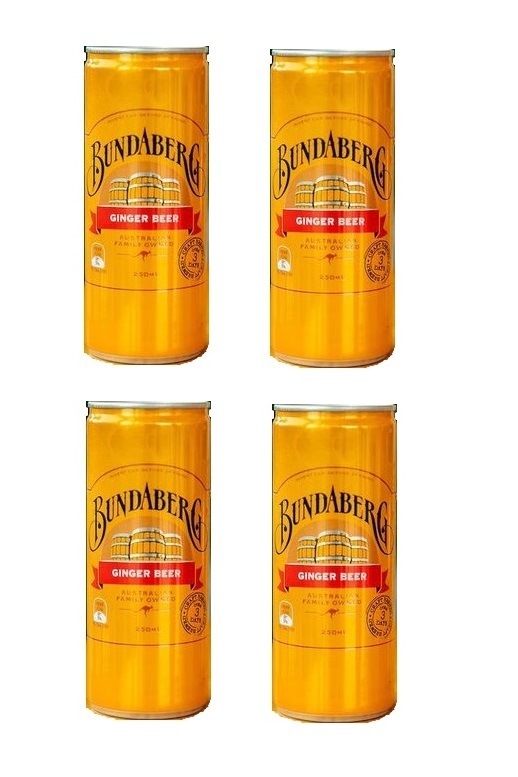 Лимонад ферментированный Bundaberg Австралия, Имбирный, 200 мл, ж.б ...