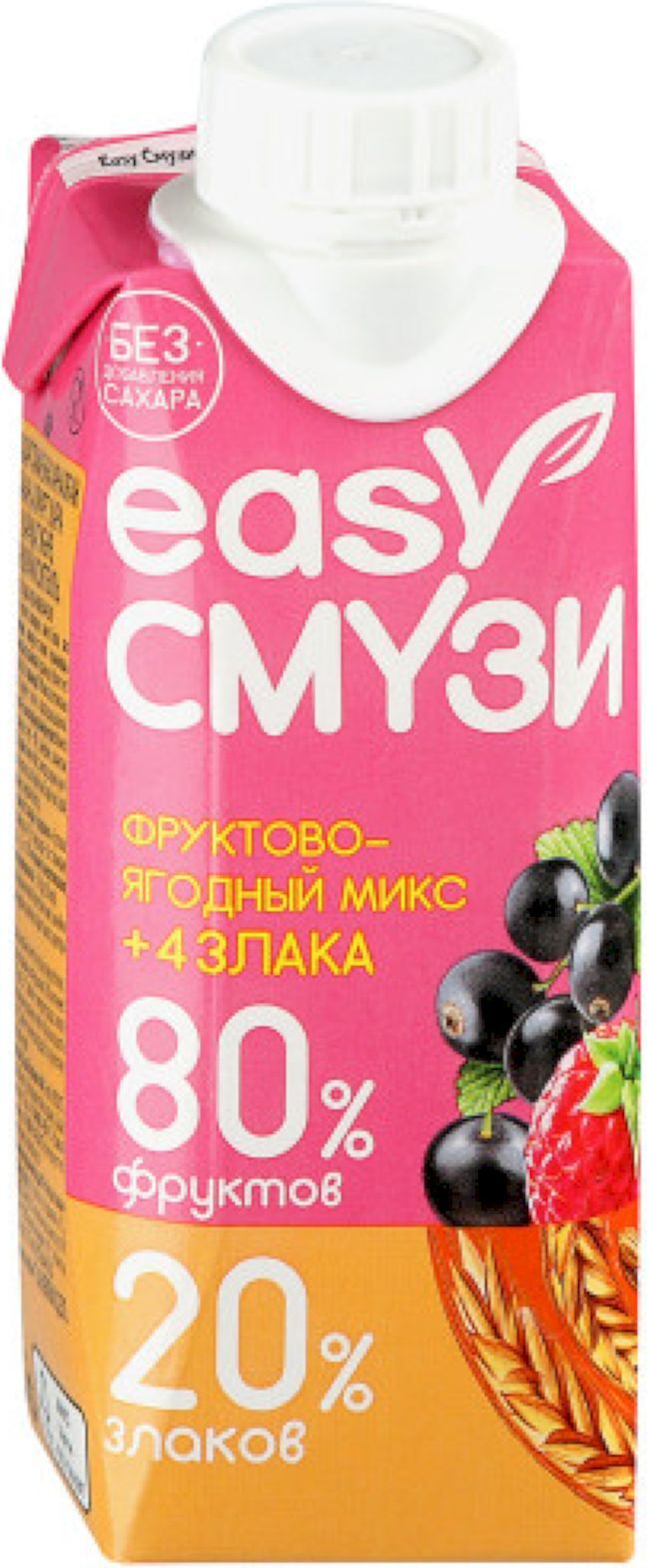 Коктейль Сады Придонья Easy Смузи из бананов, груш, черной смородины и ...
