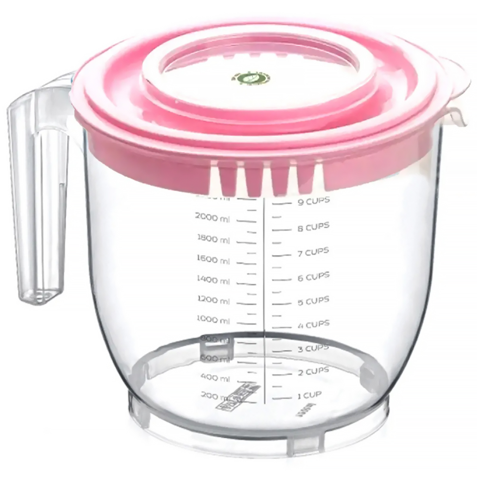 Емкость для блендера/миксера elfplast, 2200 мл, Пищевой пластик, прозрачный, розовый купить по ...