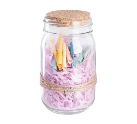 Банка с пожеланиями, подарочный набор, 15 пожеланий, 7х13,5 см, подарок ...