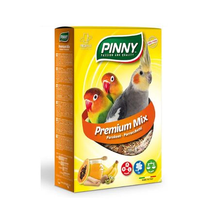 PINNY PM Полнорационный корм для средних попугаев 800г с фруктами ...