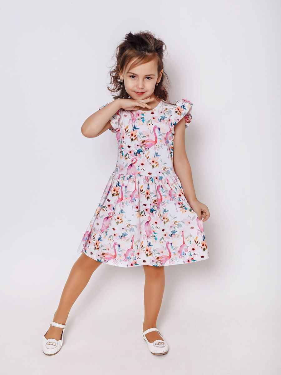 Платье SOVAlina Феечка Фламинго дид/Платье SOVAlina Феечка/ платье для ...