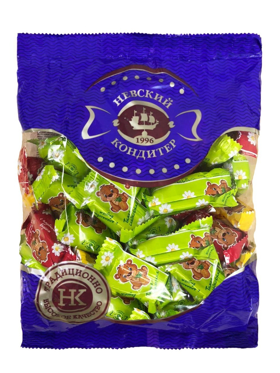 Конфеты "Тимка-сладкоежка" с фруктовым желе и молочным суфле (2 шт по 1 ...