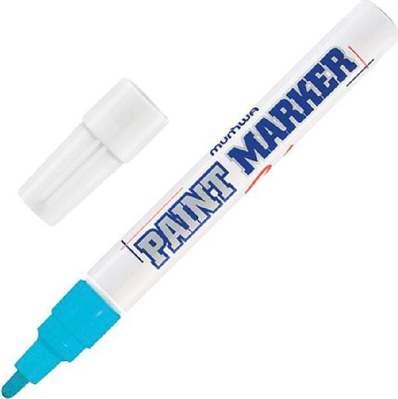 Маркер-краска лаковый (paint marker) MUNHWA, 4 мм, ГОЛУБОЙ, нитро ...