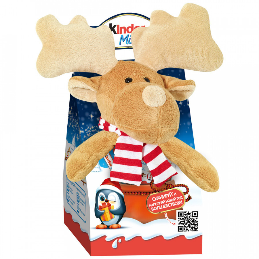 Kinder Mix Набор кондитерских изделий, с игрушкой новогодний олененок ...