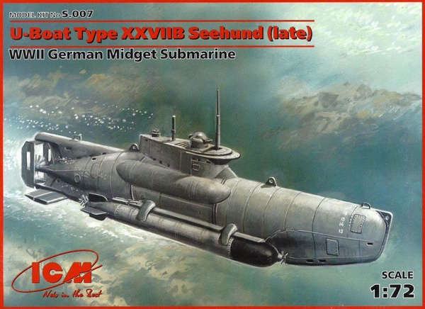 ICM Сборная модель U-Boat type XXVIIB Seehund (поздняя), Германская ...