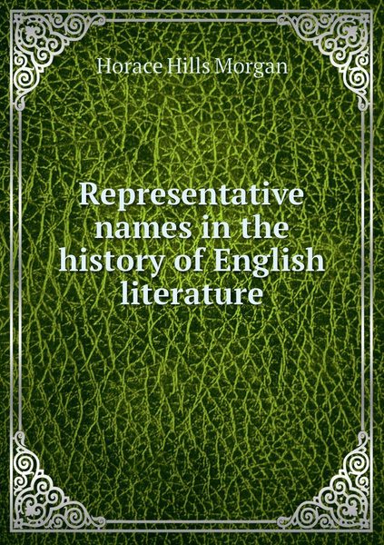 Representative names in the history of English literature - купить с ...