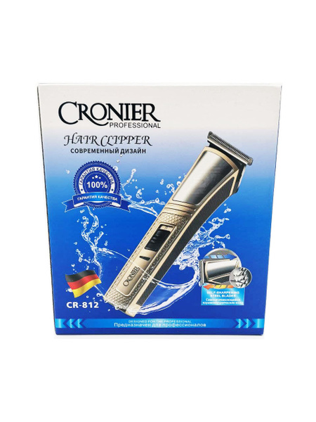 Машинка для стрижки CRONIER CR-812 04800, серебристый - купить по выгодным ценам в интернет ...
