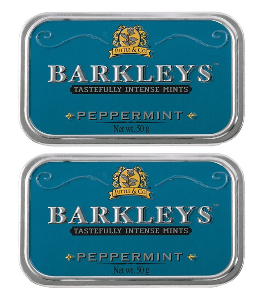 Леденцы Barkleys Mints Peppermint перечная мята 50 гр. (2 шт.) - купить ...