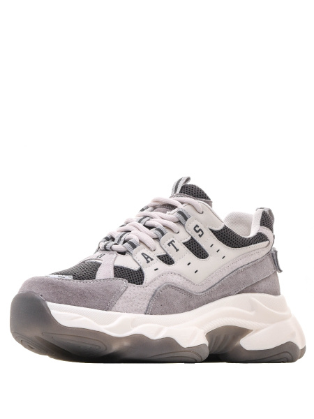 Кроссовки Женский HELENA BERGER Натуральная кожа, размер 38 F На любой сезон Шнурки Платформа ...