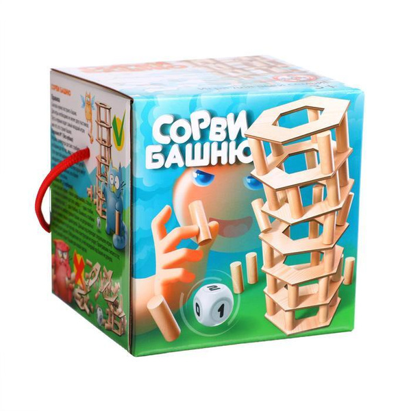 Десятое Королевство, Игра для всей семьи Сорви башню, 12х12х12 см ...