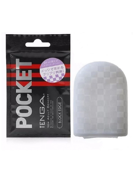TENGA Мастурбатор Pocket Block Edge - купить с доставкой по выгодным ...