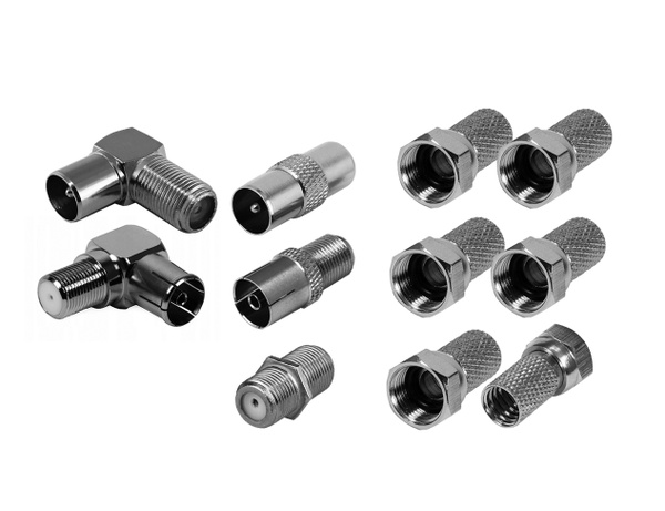 Разъем на кабель F коннектор ТВ штекер прямой ТВ штекер угловой ТВ гнездо угловое ТВ