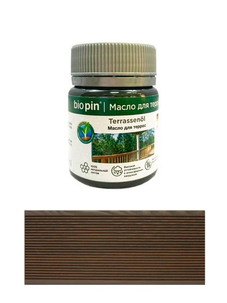 biopin Масло для дерева Краска-масло для террас и садовой мебели 0.04 л ...