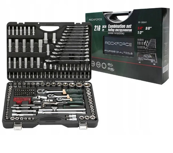 Набор инструментов ROCK FORCE RF-38841 6-гр. 216 предметов - купить с ...