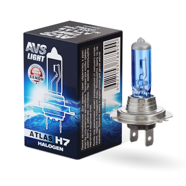 Характеристики Лампа галогенная AVS ATLAS BOX /5000К/ H7.24V.70W (1 шт ...