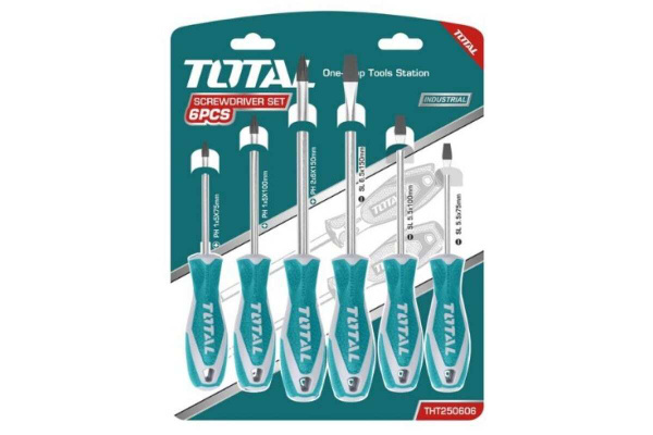Набор отверток 6 шт. TOTAL THT250606 купить на OZON по низкой цене ...
