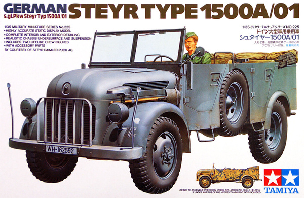 Tamiya Steyr Type 1500А/01 + 2 Фигуры, Немецкий полуторатонный ...