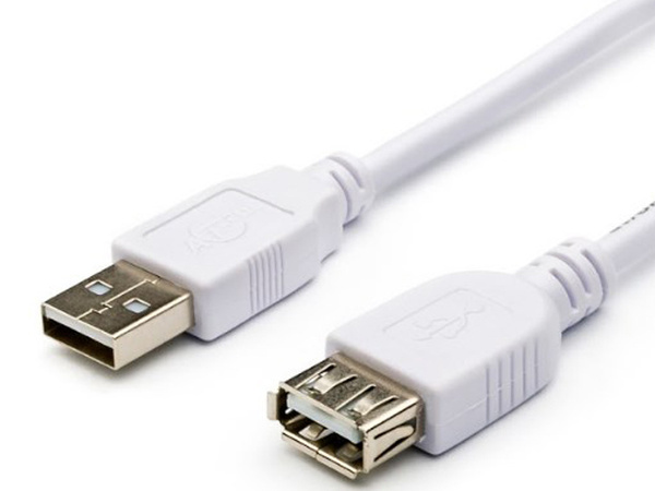 Кабель Atcom Usb 2 0 Am Af 3m White АТ3790 купить по низкой цене в интернет магазине Ozon