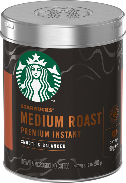 Кофе растворимый Starbucks MEDIUM Roast, натуральный, средняя обжарка ...