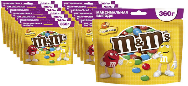 Драже M&M's ММдемс с арахисом, 360г х 14 шт купить на OZON по низкой ...