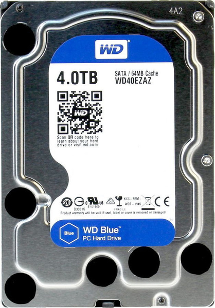 4 ТБ Внутренний жесткий диск Western Digital 4Tb Blue, 3.5", 5400rpm ...